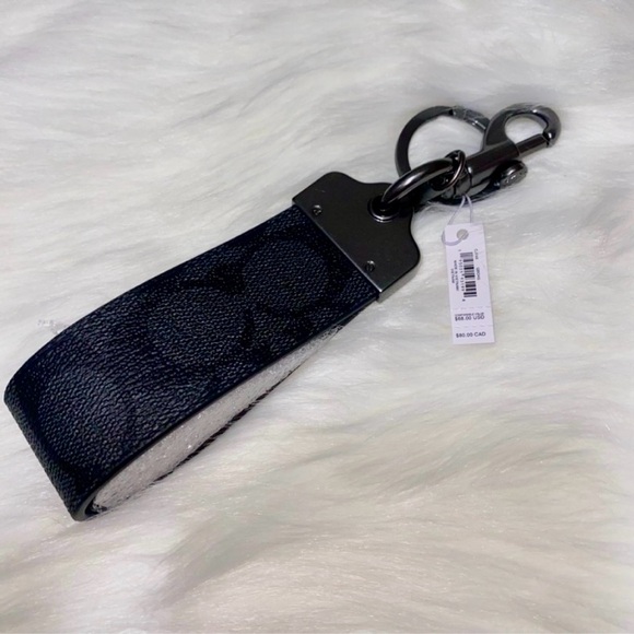 Coach | Accessories | Coach New Loop Key Fob In Signature Canvas | Poshmark